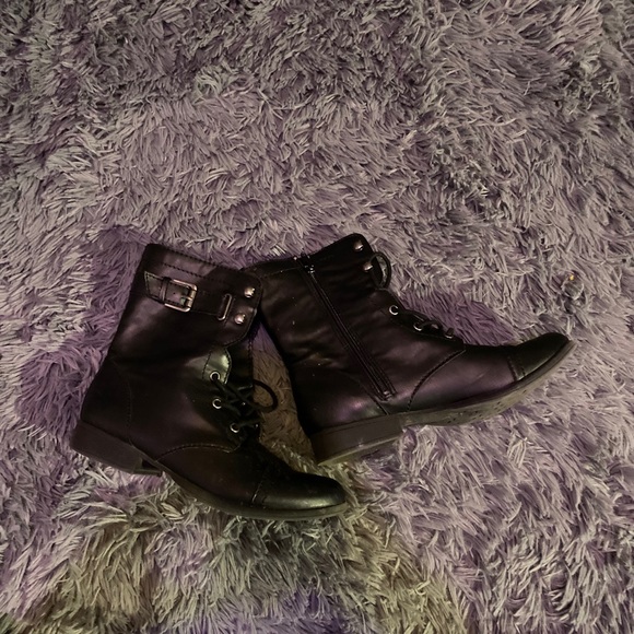 American Rag | Shoes | Very Cute Black Combat Boots | Poshmark